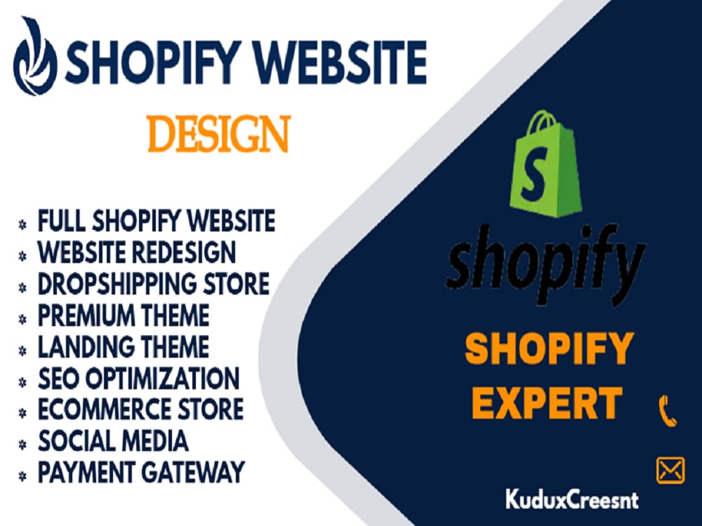 A Professional shopify websit shopify redesign shopify store design | Upwork