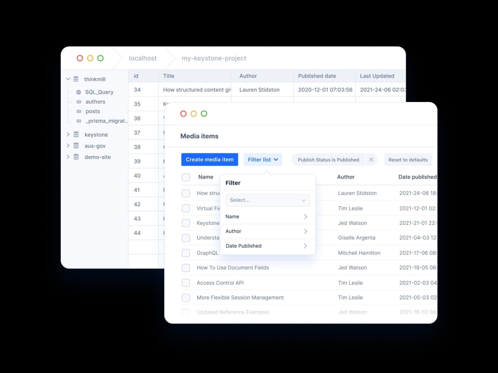 Next-Level Headless Content Management System with Keystone JS and GraphQL | Upwork