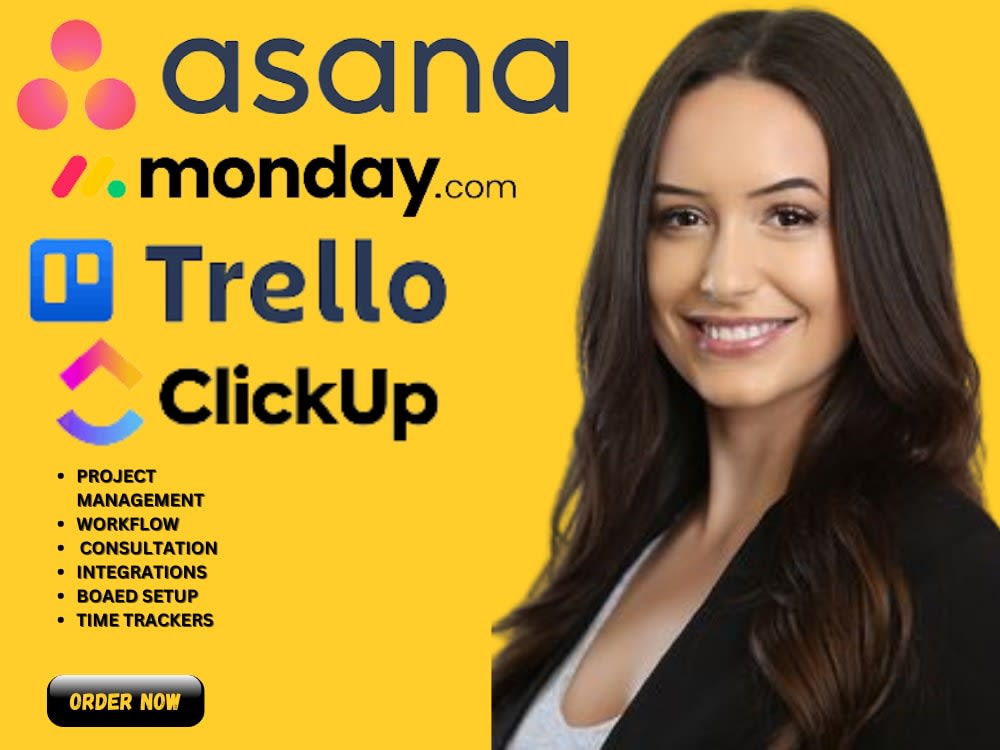 A Professional Project Manager For Your Clickup Asana Trello Upwork