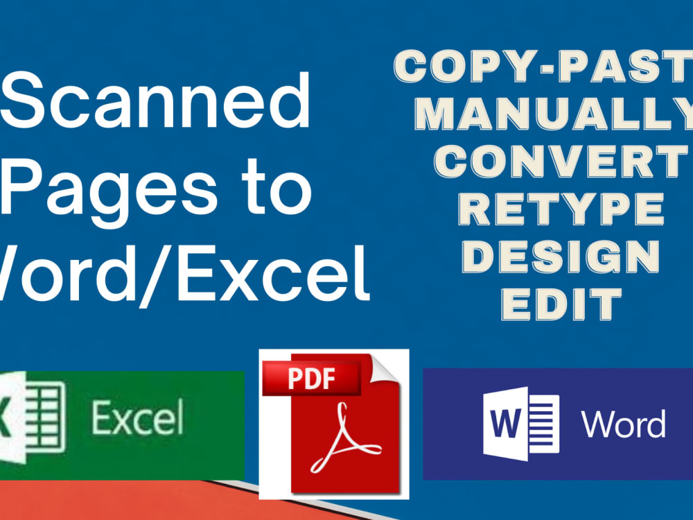 Professional typing job, retype or recreate any scanned PDF documents | Upwork