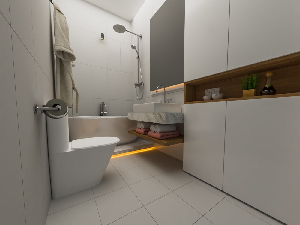 A realistic 3D Architectural Rendering of an Expertly 3d Modeled Space ...