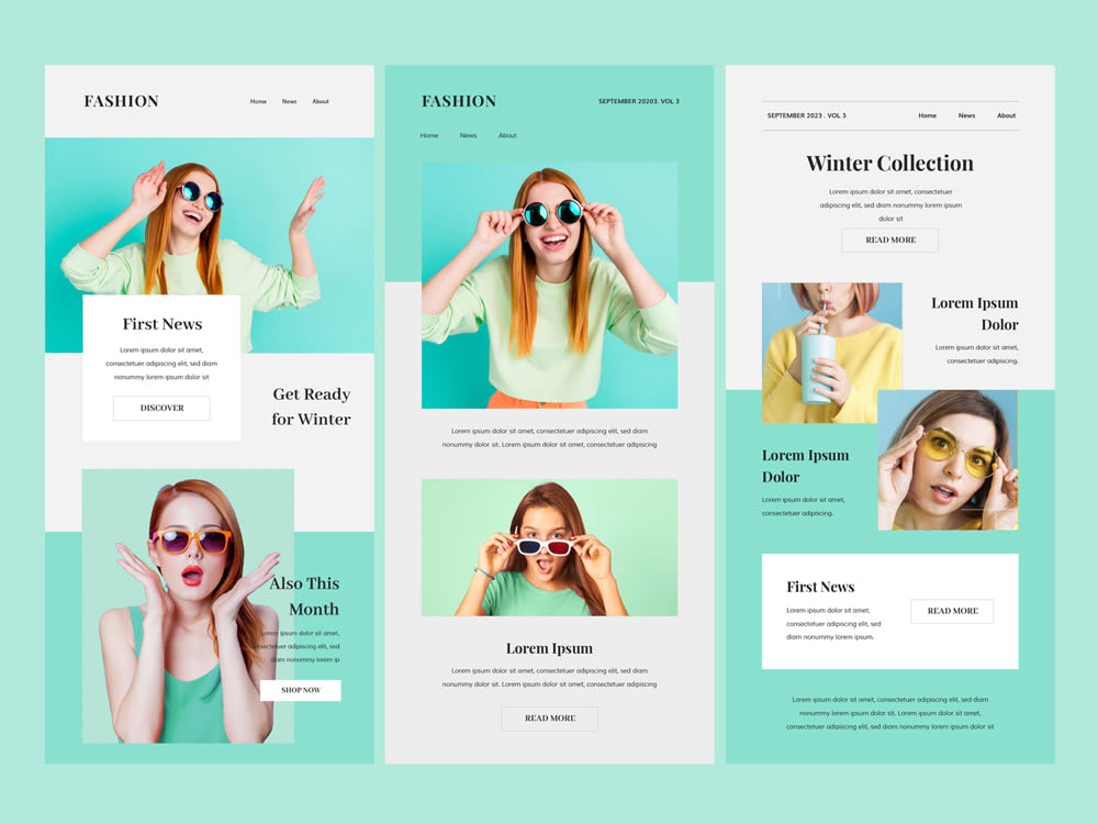 An awesome MailChimp/Klaviyo newsletter template | Upwork