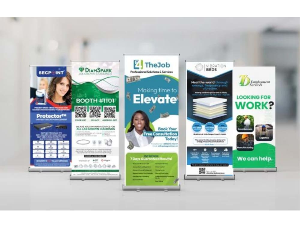 Design professional roll up banner, billboards, signage, yard sign | Upwork