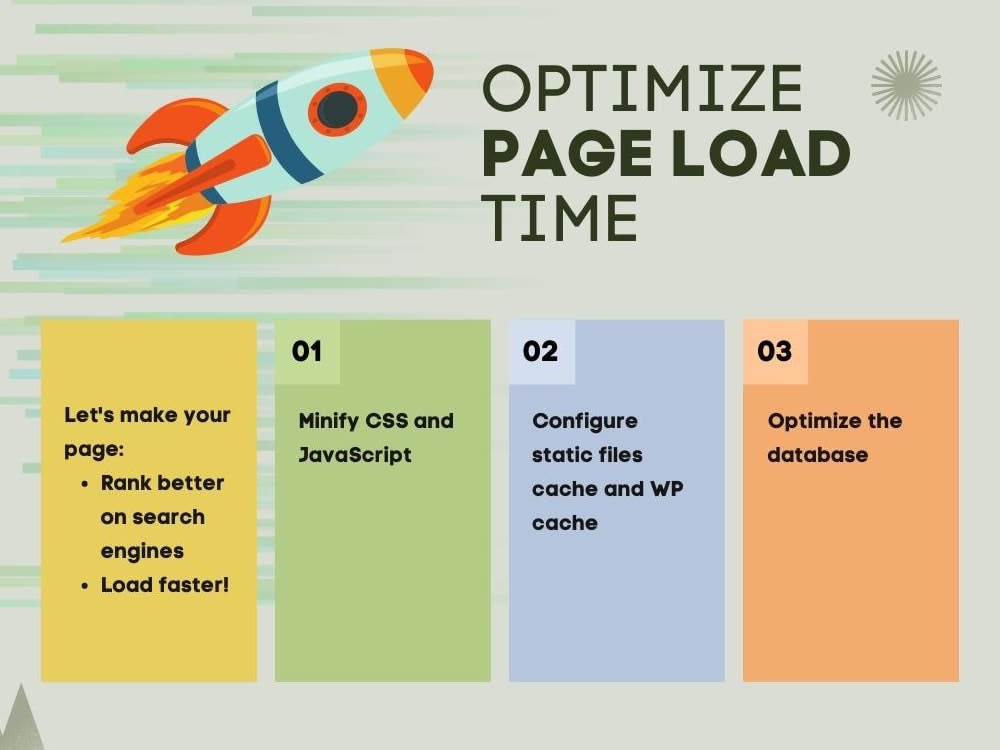 Your site optimized: lazy load, assets minification, assets removal | Upwork