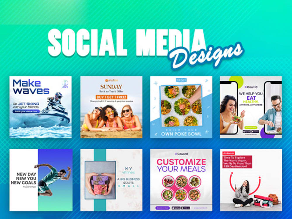 Creative social media post design concepts for any platform | Upwork