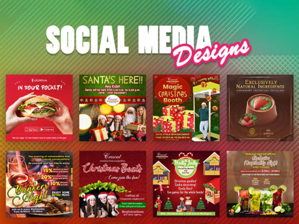 Creative social media post design concepts for any platform | Upwork