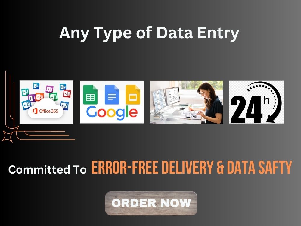 Any type data entry manual automatic | Upwork