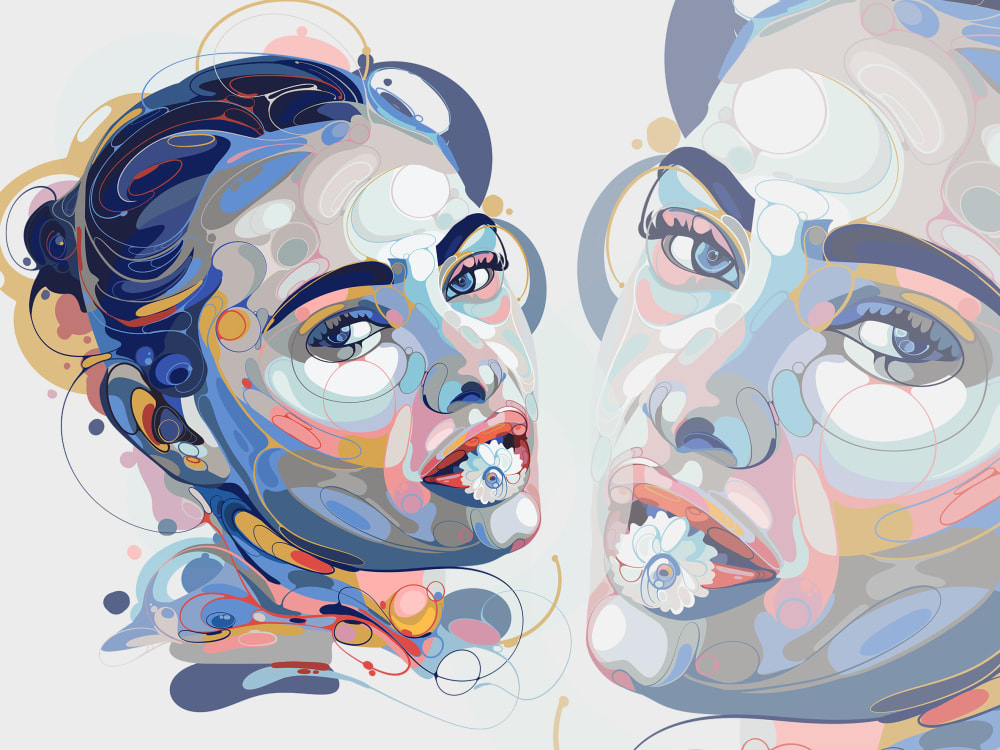 Portrait illustration in my style | Upwork