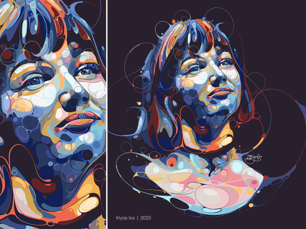 Portrait illustration in my style | Upwork