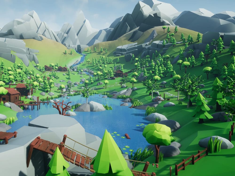 Low poly unity 3d environment for game level | Upwork