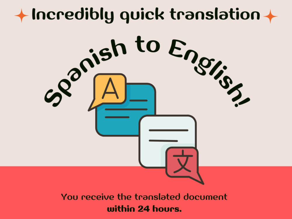 A fantastic quick Spanish - English translation | Upwork