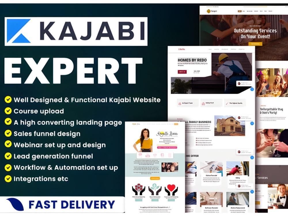 Kajabi website, kajabi online course, kajabi landing page expert | Upwork