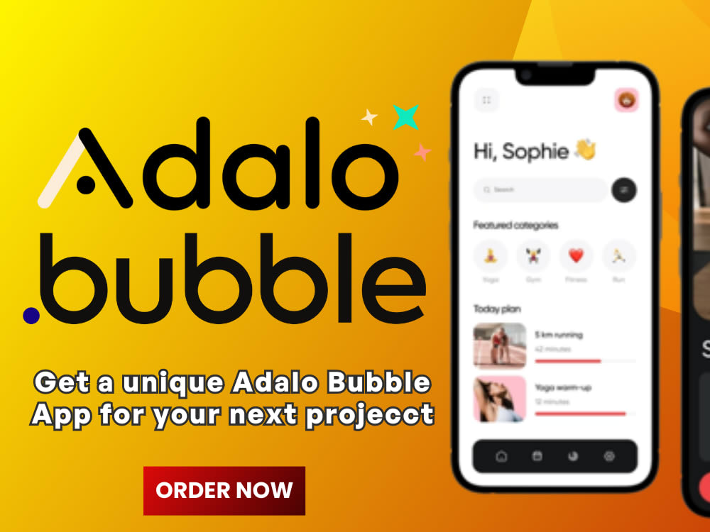 A responsive mobile app using bubble.io, flutter-flow, bubble io ...