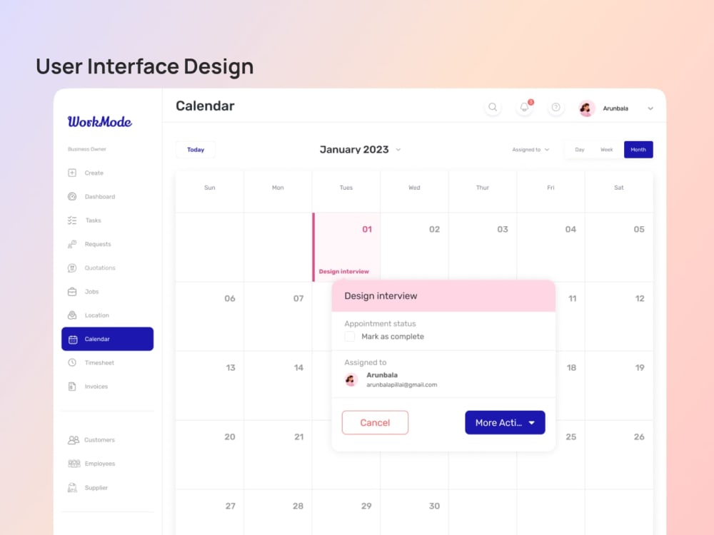 A web app UI design that is aesthetic, easy to use and navigate. | Upwork