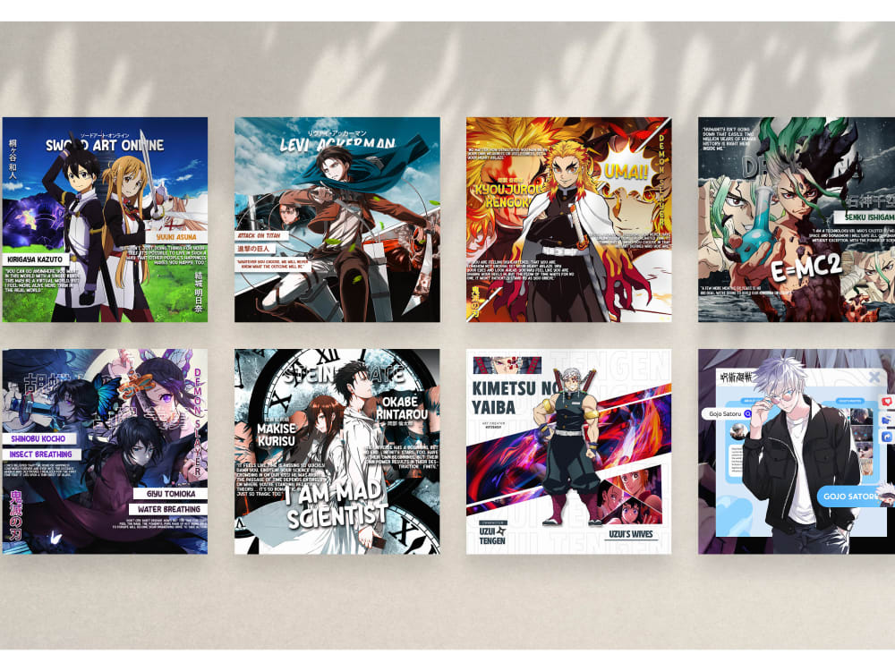 A cool and eye-catching Anime poster | Upwork