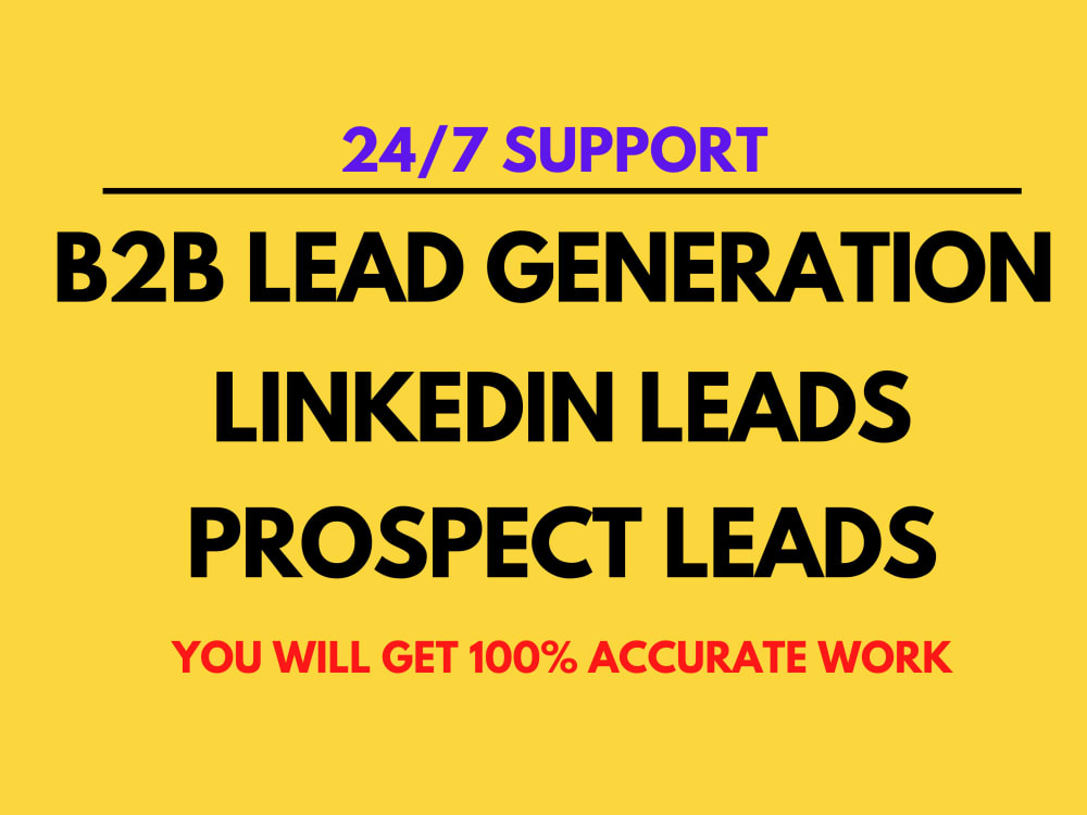 Virtual support for b2b lead generation and LinkedIn leads | Upwork