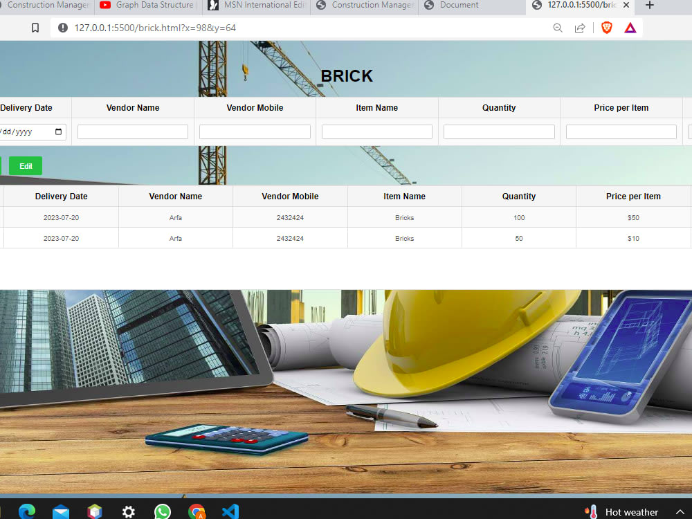 "Construction Management Website HTML, CSS, and JavaScript Expert" | Upwork