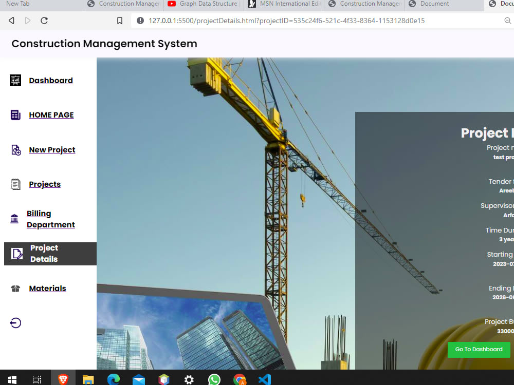 "Construction Management Website HTML, CSS, and JavaScript Expert" | Upwork