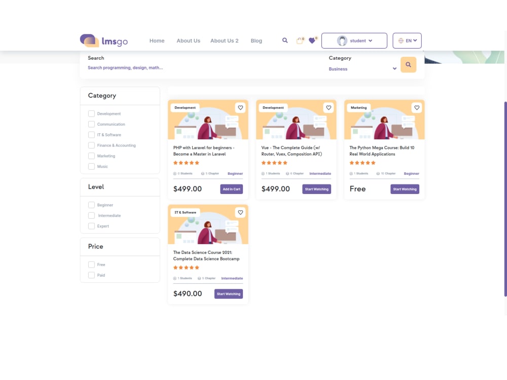 LMSGo SaaS- Learning Management System | Upwork