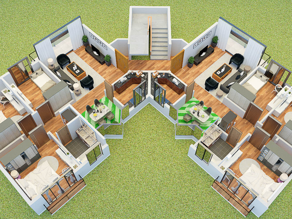 Perfect sketchup 3d floor plan | Upwork
