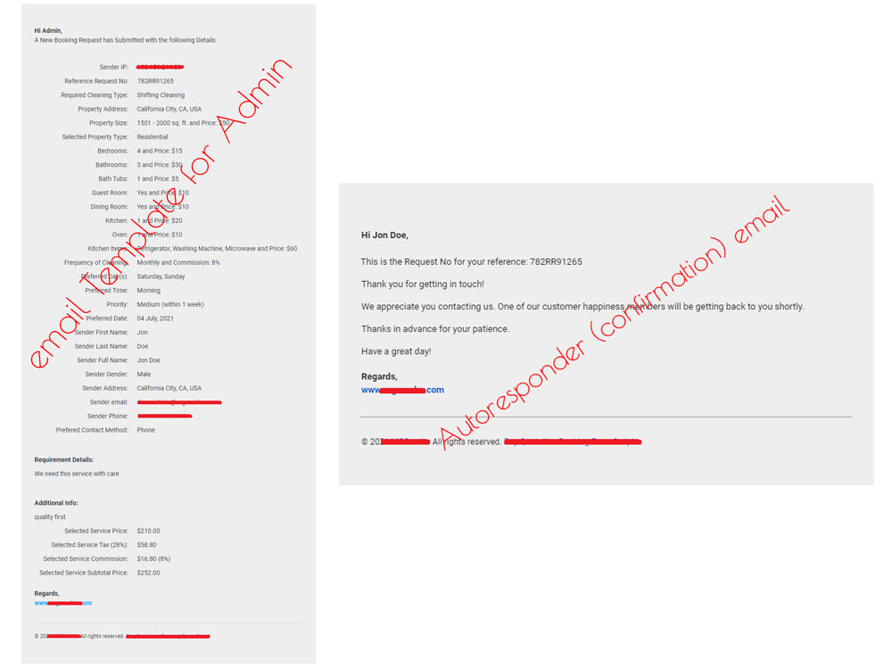 Price Quotation & Booking Request PHP Multi-Step Form For Cleaning Services | Upwork