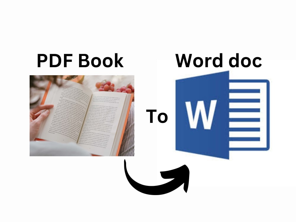 PDF file documents, books, ebook convert into word document. | Upwork