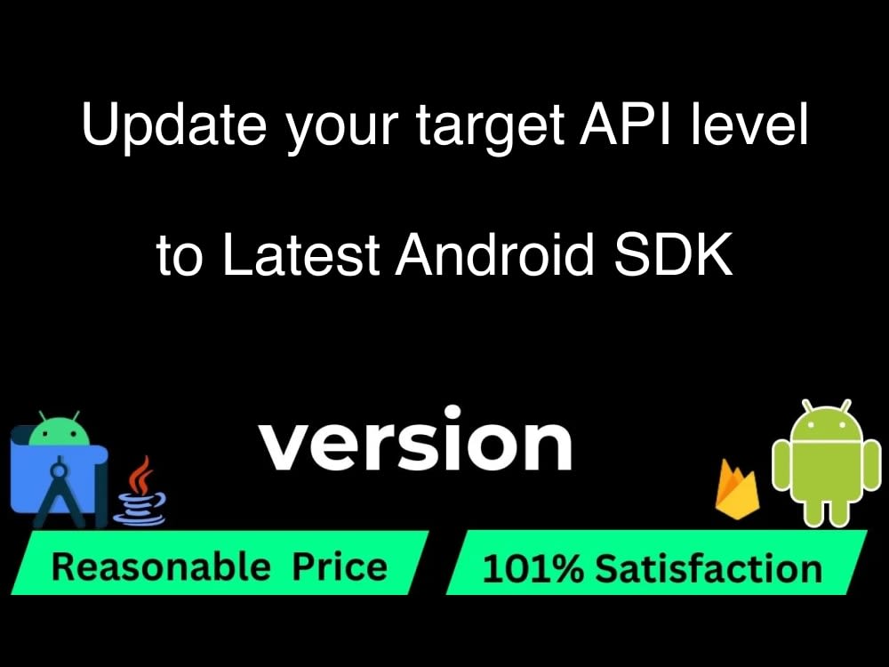 Update Target API level 33+ on Google Play Store | Upwork