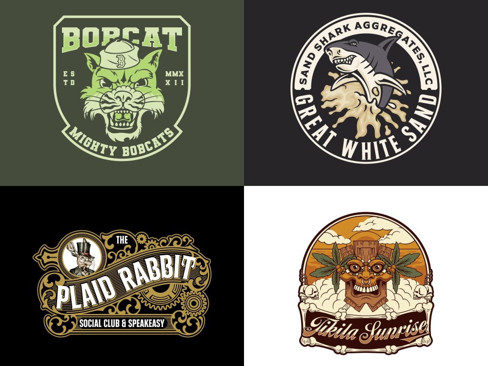 Unique illustrative for your business with detailed logo design | Upwork