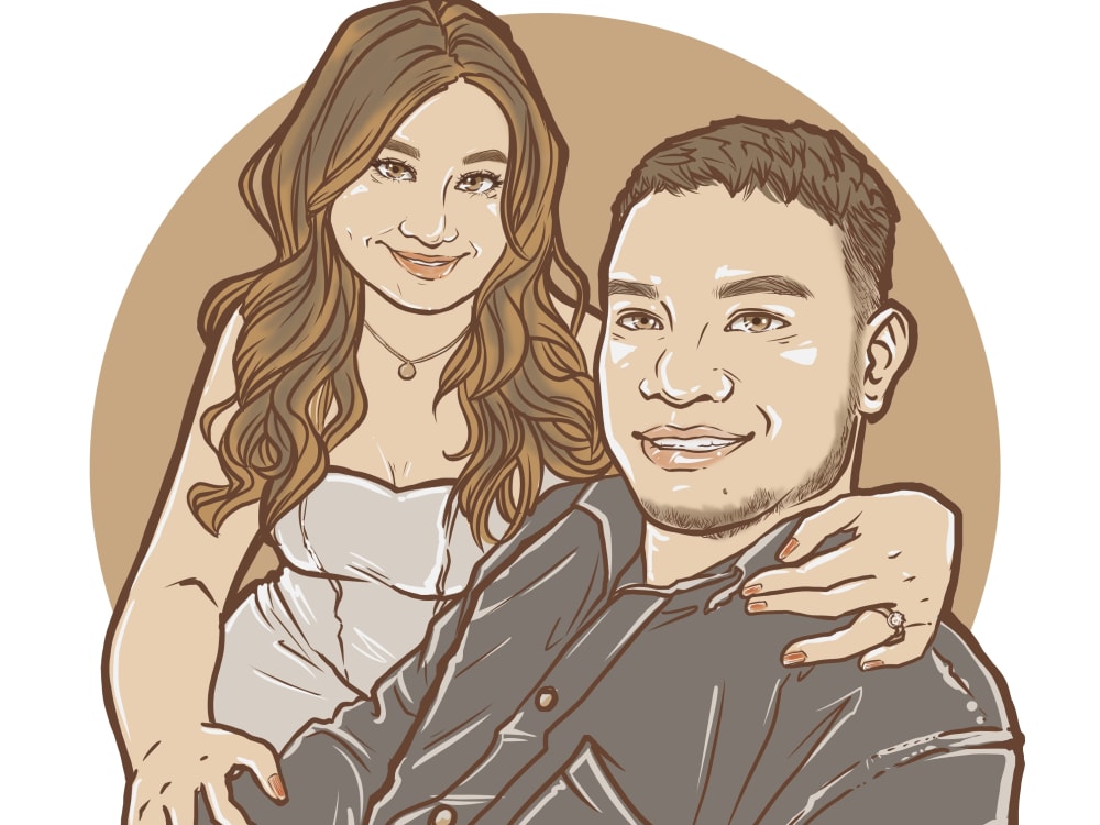 An amazing stylized portrait drawn digitally | Upwork