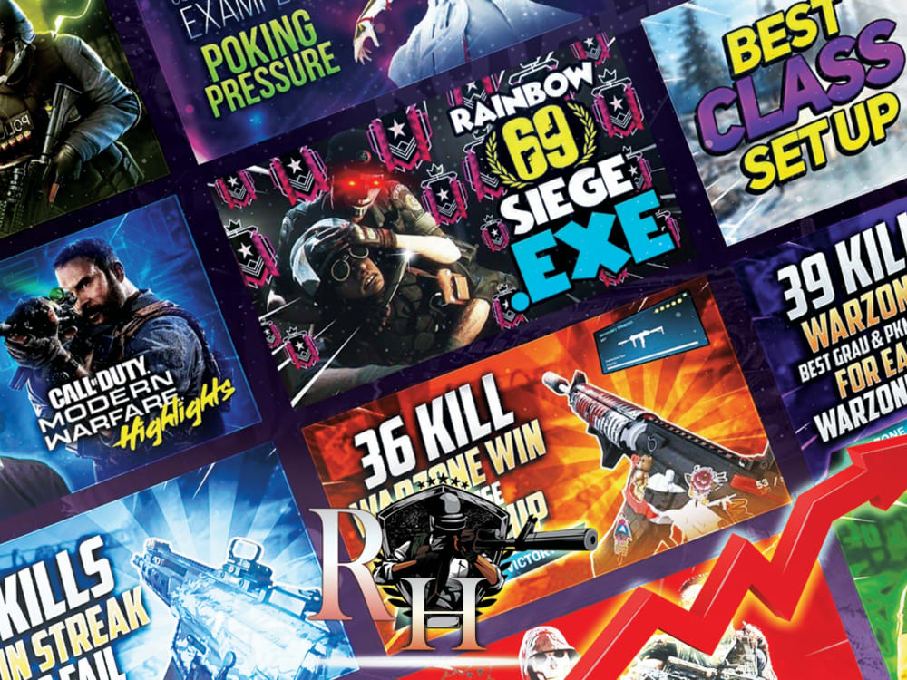 I will design amazing youtube thumbnail for you | Upwork