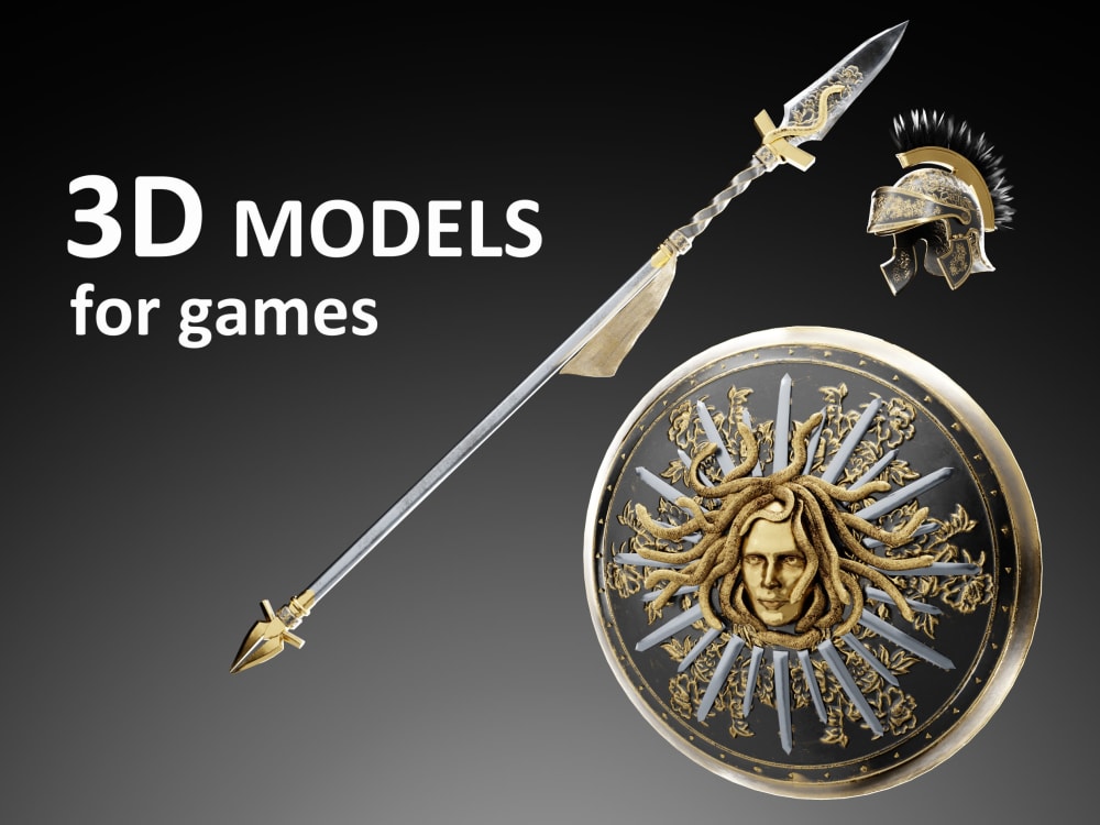 3d models with PBR textures for games | Upwork