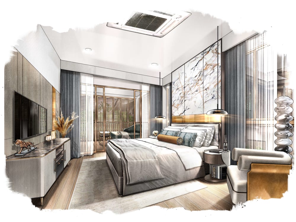 An Interior Hand Rendering | Upwork