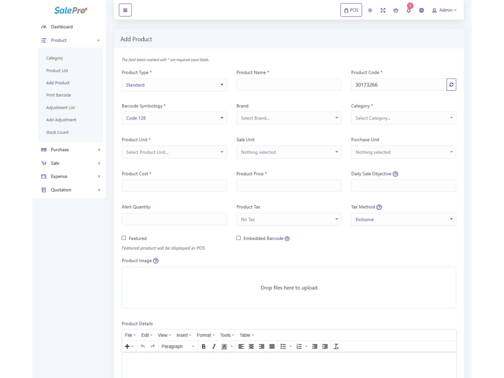 SalePro - POS, Inventory Management System with HRM & Accounting | Upwork