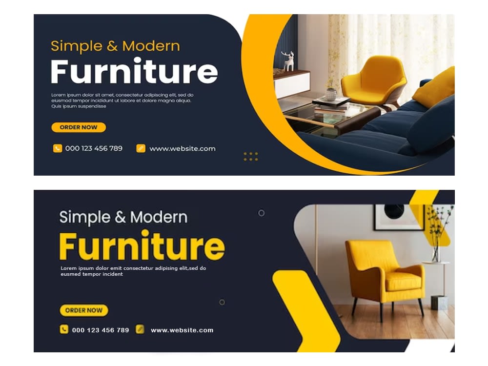 High-quality website banners Design. | Upwork