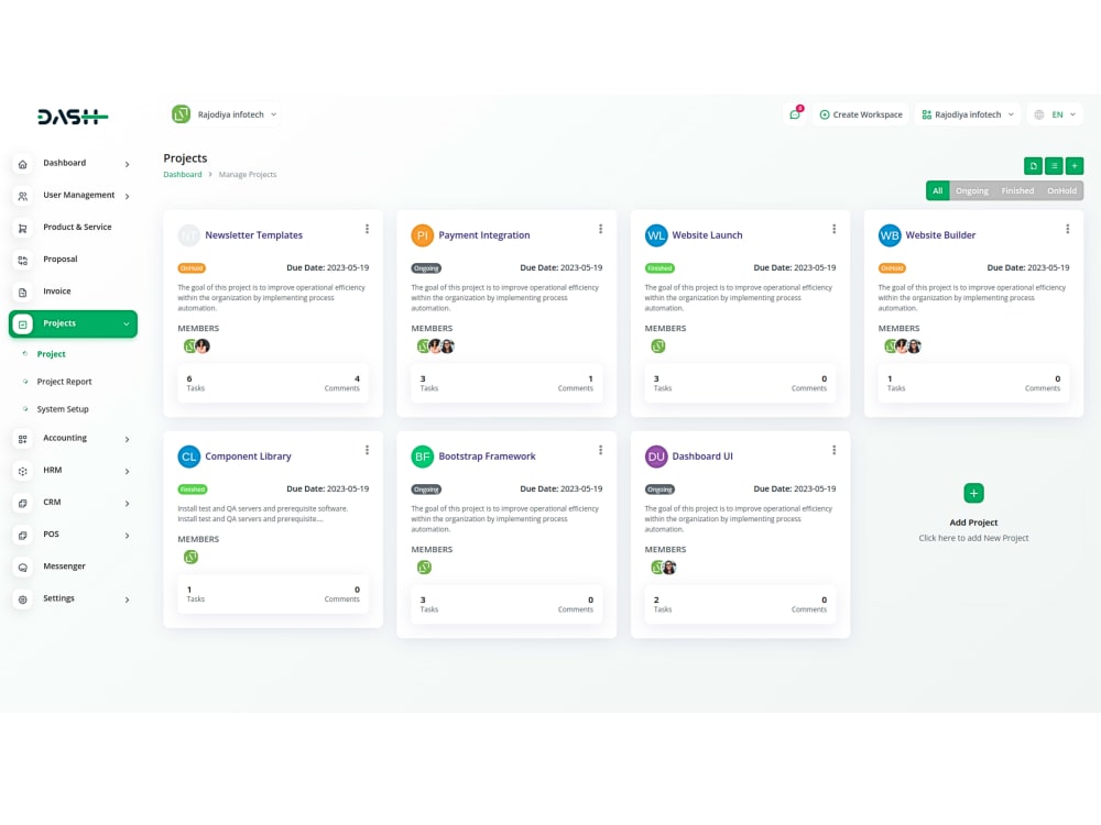 WorkDo Dash SaaS - Open Source ERP with Multi-Workspace | Upwork