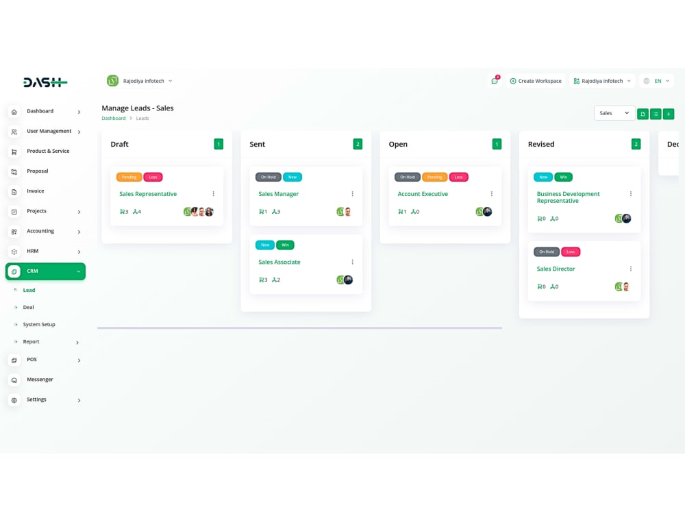 WorkDo Dash SaaS - Open Source ERP with Multi-Workspace | Upwork