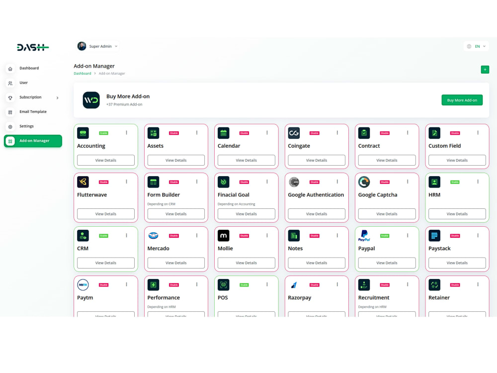 WorkDo Dash SaaS - Open Source ERP with Multi-Workspace | Upwork