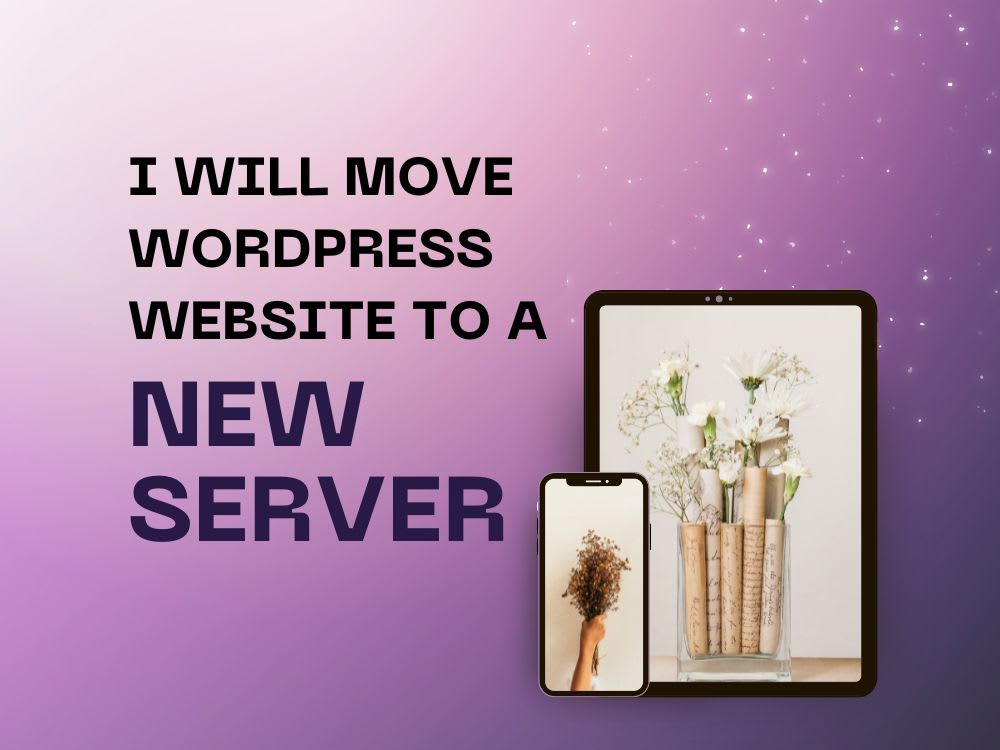 Your website moved to another server. | Upwork