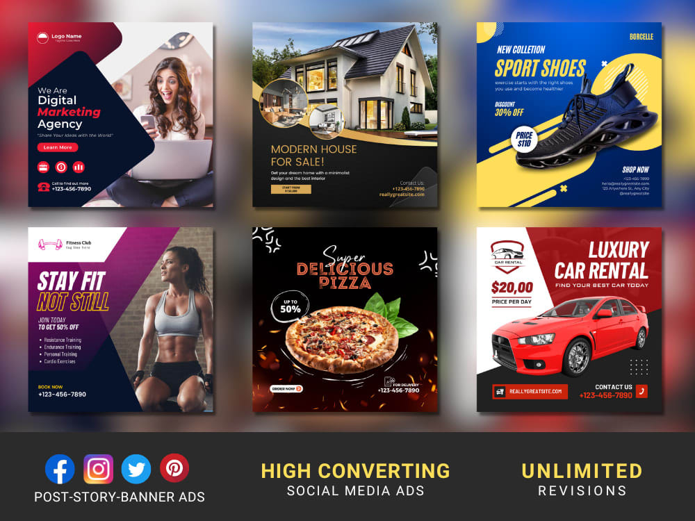 High converting Social Media Ads Designs | Upwork