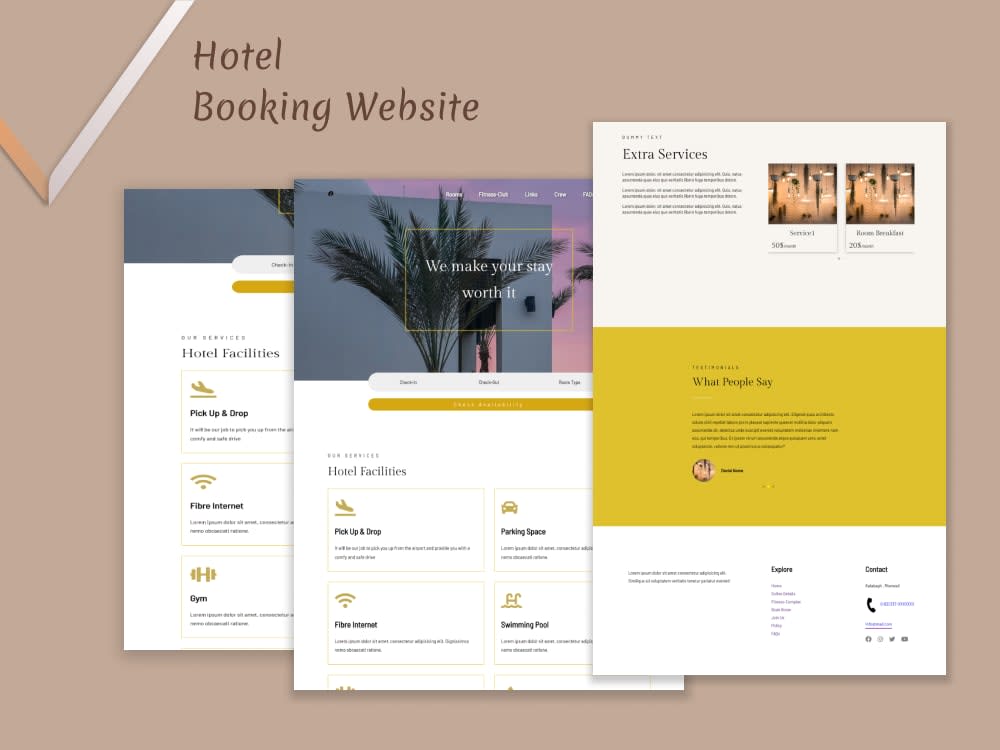 An interactive and engaging Hotel Booking website | Upwork