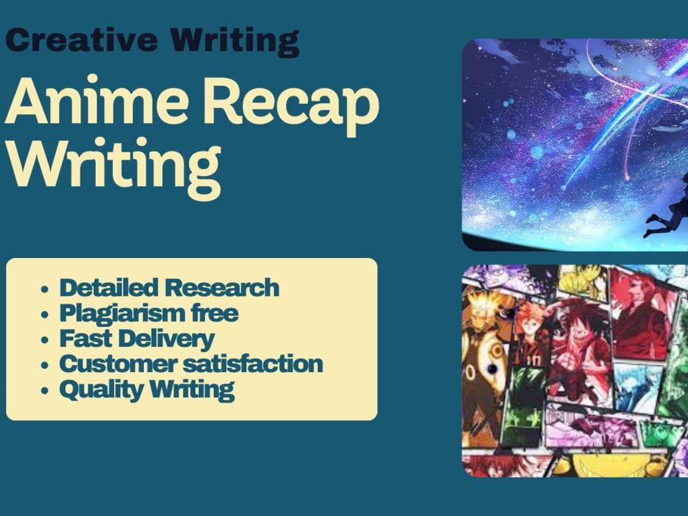 A professional, exciting, and mindblowing recap writing for animes ...