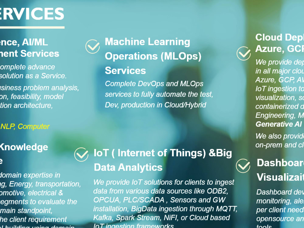 Data Science, AI, MLOps, Data Engineering as Service - NLP, Cloud, Data, | Upwork