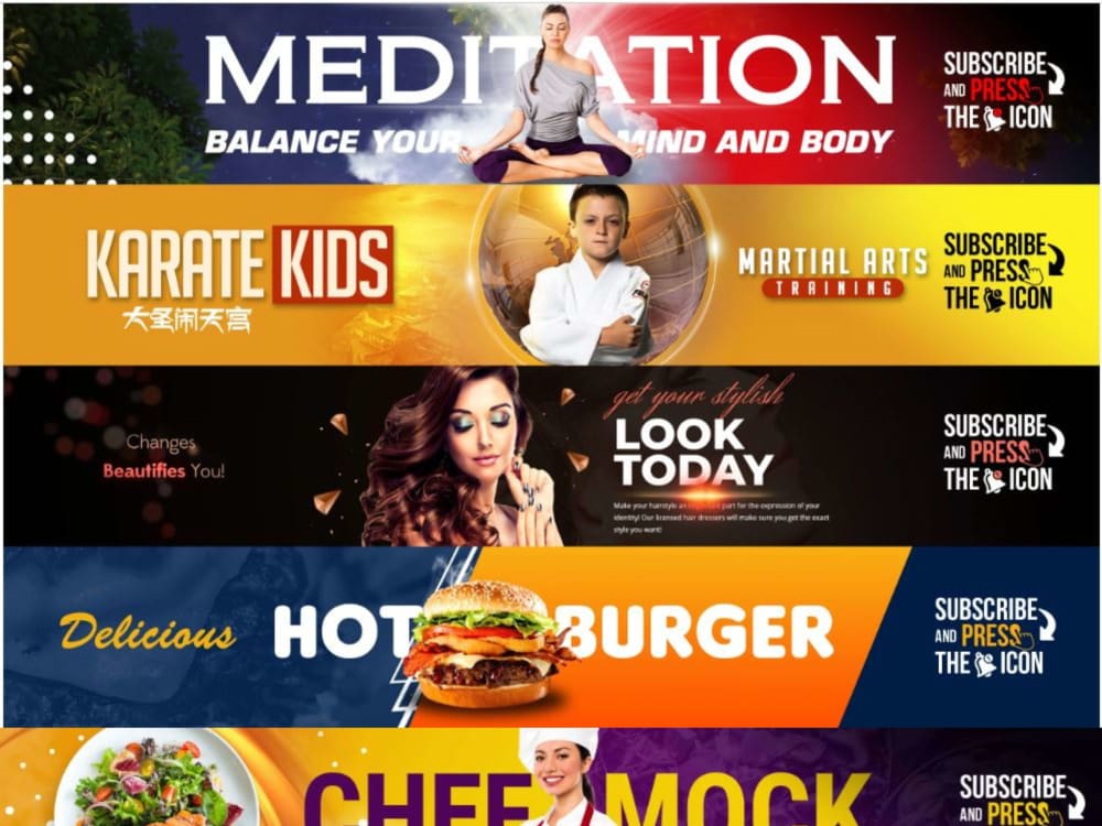 An awesome youtube banner and logo | Upwork