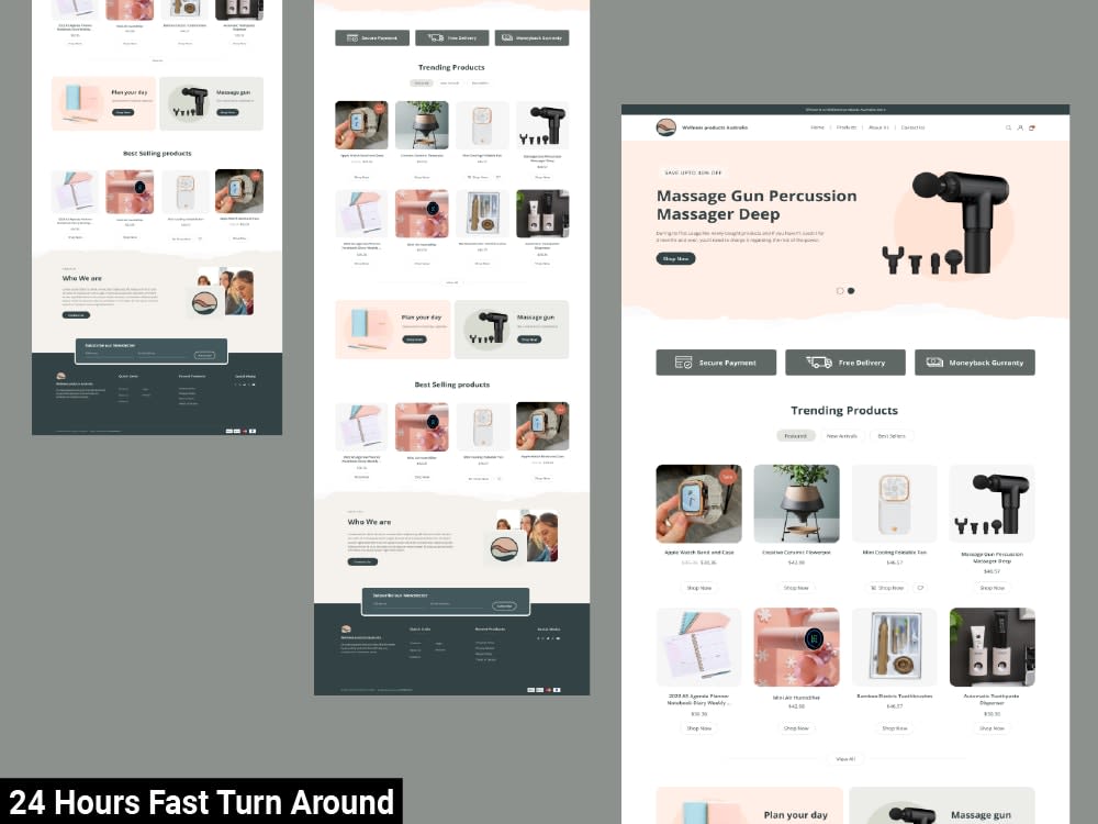 Website ui ux design, redesign, landing page, mockup, homepage in figma, xd | Upwork