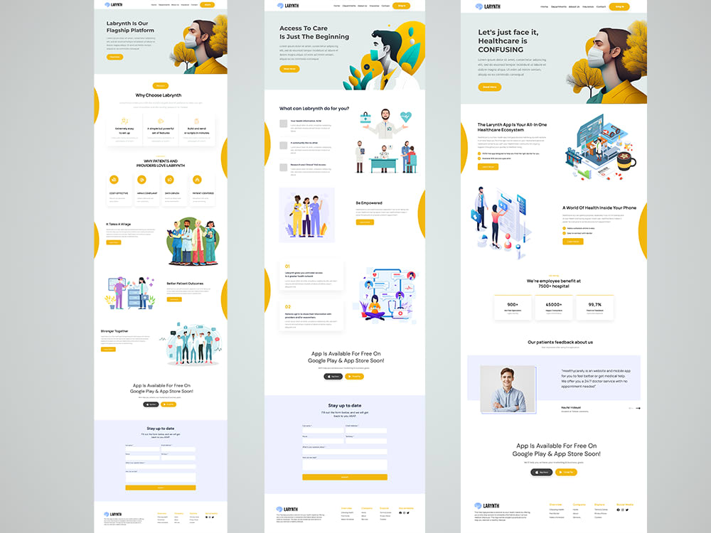 Website ui ux design, redesign, landing page, mockup, homepage in figma, xd | Upwork
