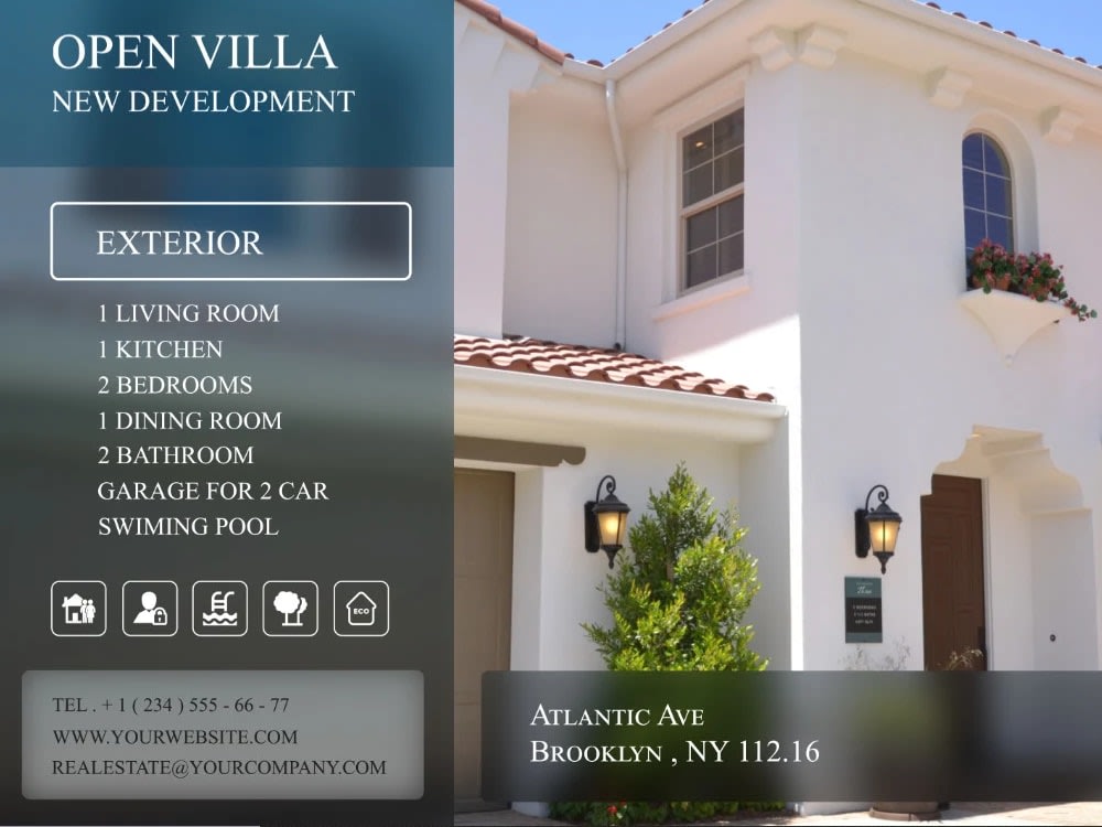 Creative real estate promo with motion graphics & call-out titles. | Upwork