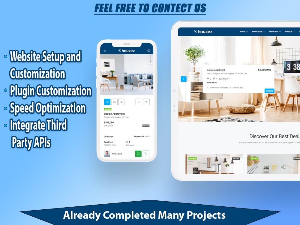 A Real Estate Website MLS/IDX Using Houzez WordPress Theme | Upwork