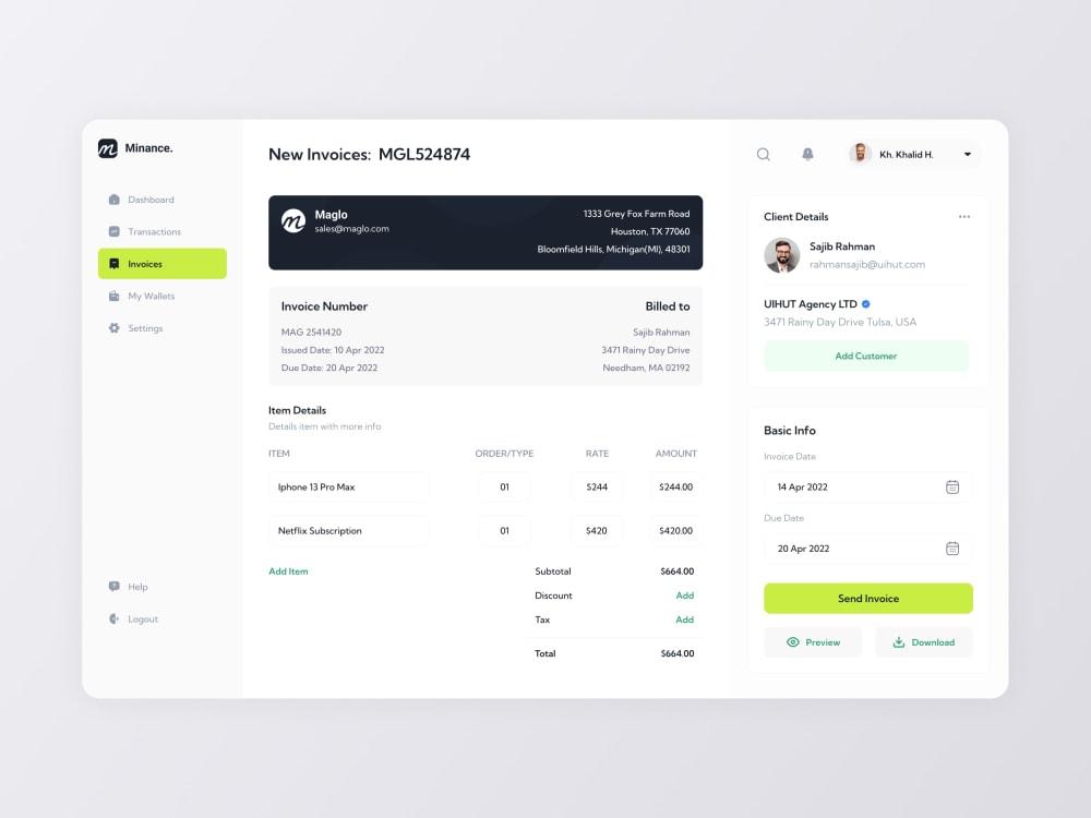 A Comprehensive UI/UX Design for Financial Management Web Application ...