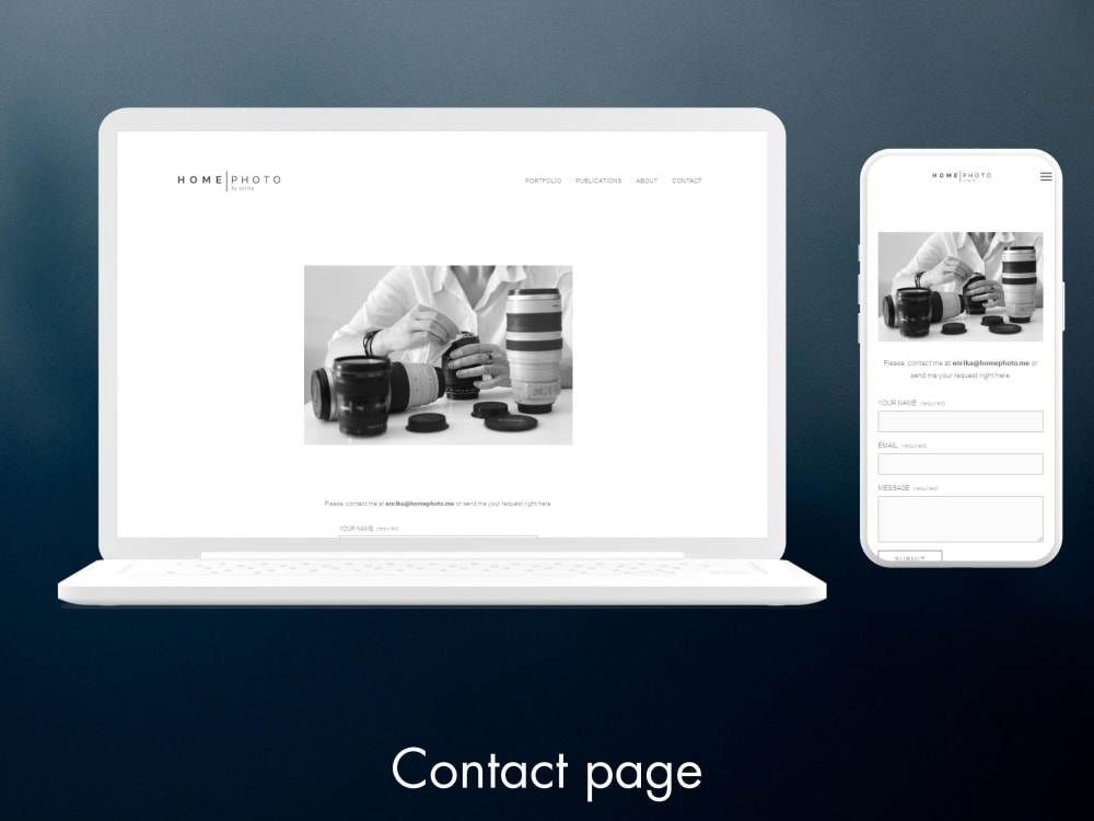An elegant and professionally looking website. | Upwork