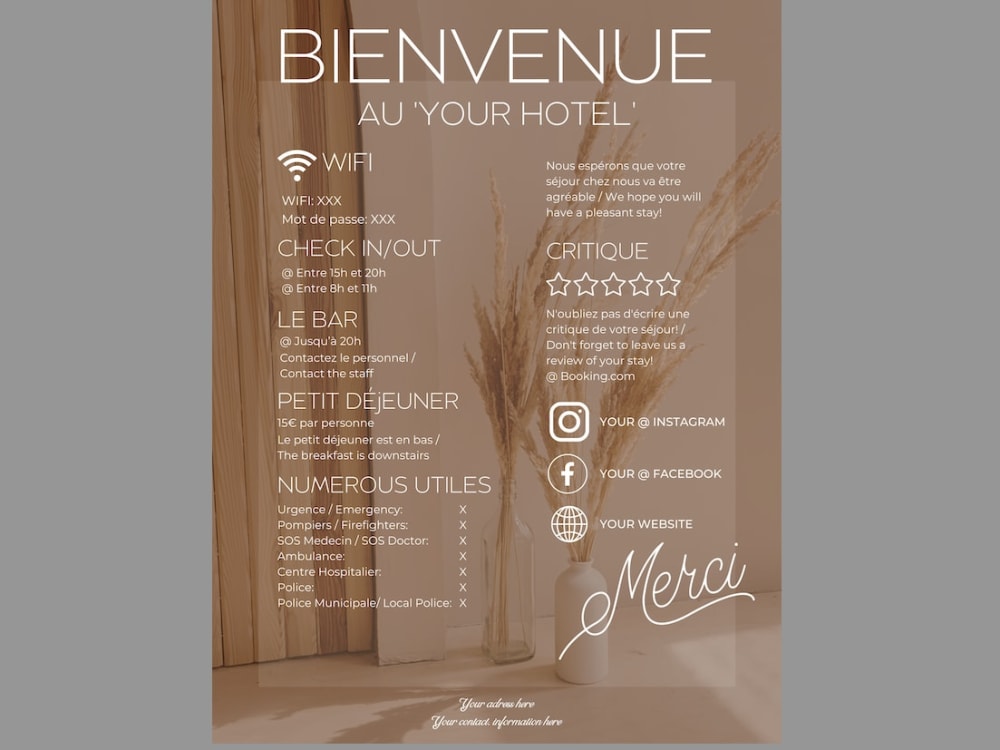 Personalized, aesthetically pleasing menus or welcome cards | Upwork